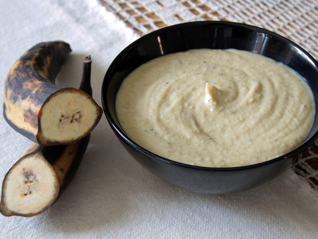 Purê de banana da terra (Purè di platano) - Sabor Brasil